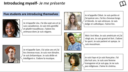 Topic1- Identity and Relationships with others- French GCSE | Teaching ...