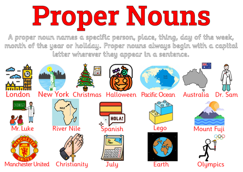 Proper Nouns: Sorting Cards & Worksheets | Teaching Resources