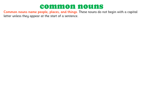 Proper Nouns: Sorting Cards & Worksheets | Teaching Resources
