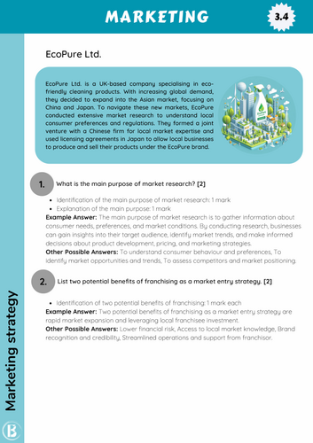 IGCSE Business Unit 3.4: Marketing strategy | Teaching Resources