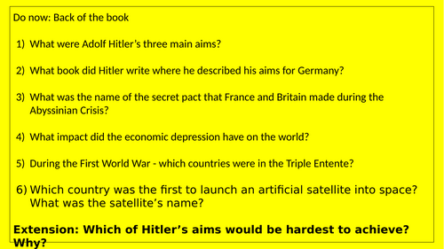 Rearmament - Hitler | Teaching Resources