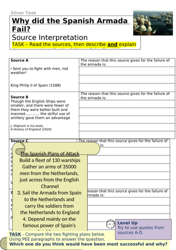 KS 2/3 Spanish Armada - war at sea | Teaching Resources