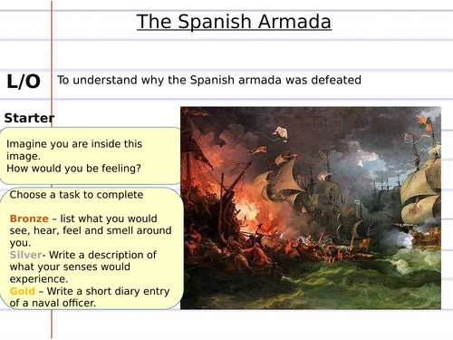 KS 2/3 Spanish Armada - war at sea | Teaching Resources