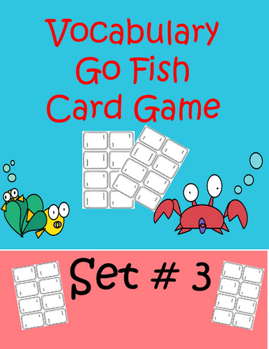 Vocabulary Go Fish Card Game: Roots and Affixes | Teaching Resources