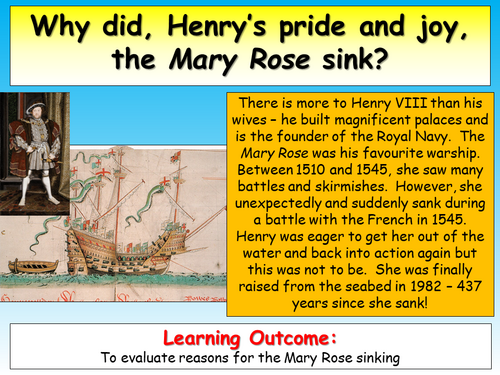 Why did the Mary Rose sink? | Teaching Resources