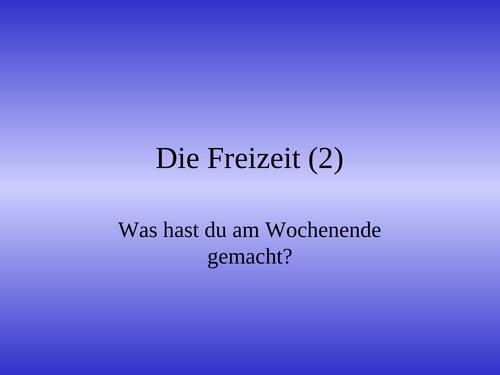 Freizeit und die Medien (KS3) | Teaching Resources