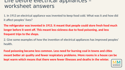 GCSE Energy: Electrical Appliances Worksheets | Teaching Resources