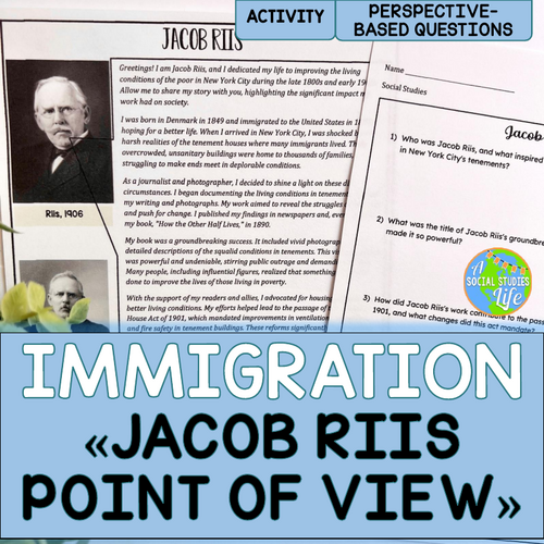 Jacob Riis Point of View, How the Other Half Lives | Teaching Resources