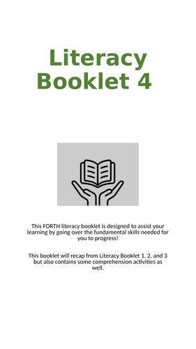 Literacy Booklet 4 - Term 4 2024 | Teaching Resources