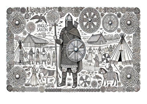 Anglo-Saxon Mindful Colouring Pack | Teaching Resources