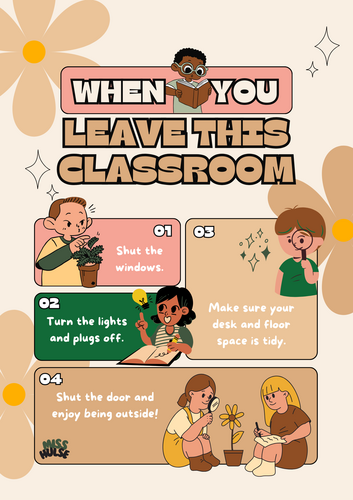 Tidy Classroom poster | Teaching Resources