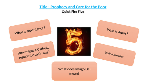 Lesson 4: Prophecy and Care for the Poor (Y8 RED) | Teaching Resources