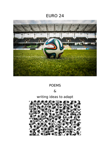 Poetry writing ideas to link with the Euros | Teaching Resources