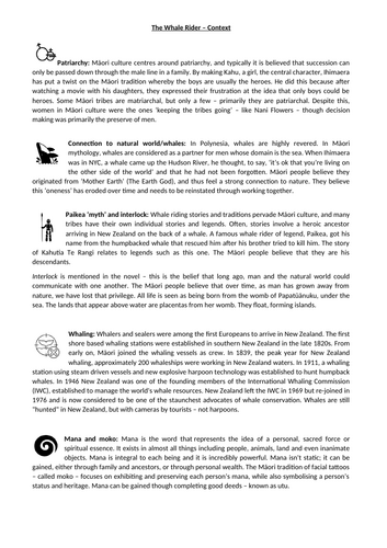 The Whale Rider - Full Scheme of Work | Teaching Resources