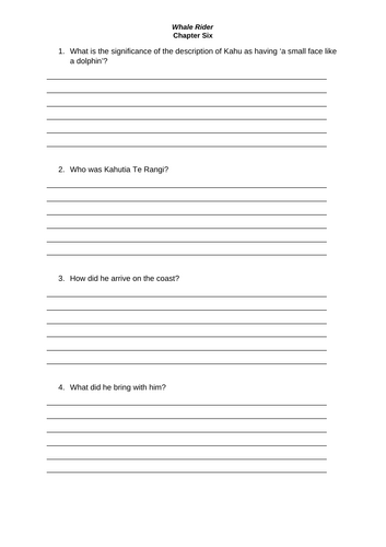 The Whale Rider - Full Scheme of Work | Teaching Resources