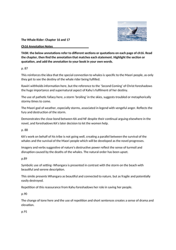 The Whale Rider - Full Scheme of Work | Teaching Resources
