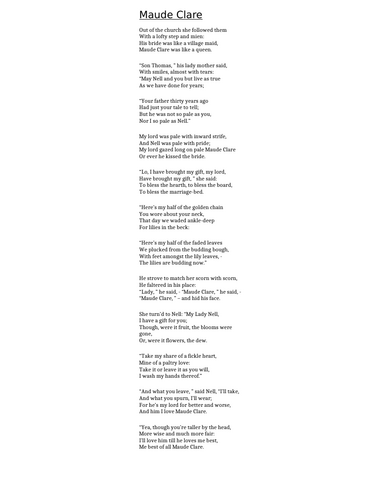 Christina Rossetti - Full A Level Scheme of Work - English Literature ...