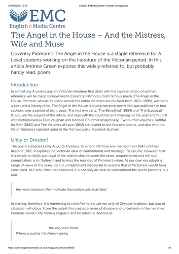 Christina Rossetti - Full A Level Scheme of Work - English Literature ...