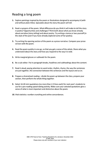 Christina Rossetti - Full A Level Scheme of Work - English Literature ...