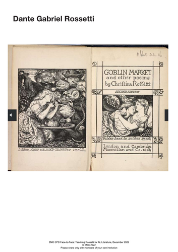 Christina Rossetti - Full A Level Scheme of Work - English Literature ...