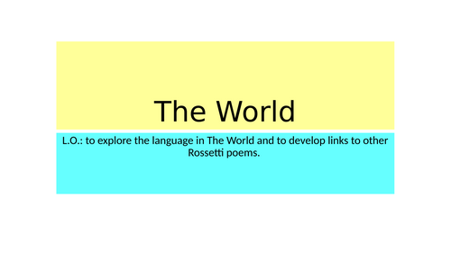 Christina Rossetti - Full A Level Scheme of Work - English Literature ...