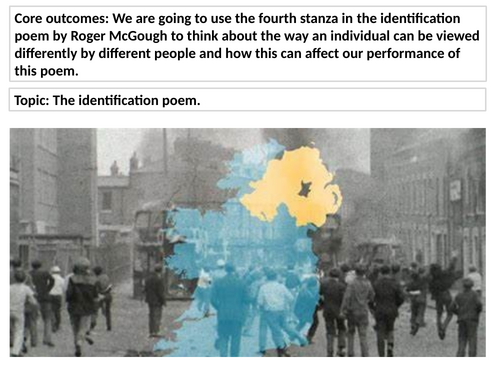 The troubles in Northern Ireland via the identification poem scheme of ...