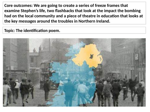 The troubles in Northern Ireland via the identification poem scheme of ...
