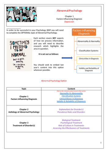 IBDP S/HL - Abnormal Psychology - Factors Influencing a Diagnosis ...