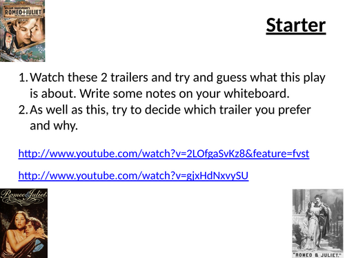 Romeo & Juliet FULL unit of work for KS3 | Teaching Resources