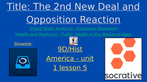 The Second New Deal and Opposition | Teaching Resources