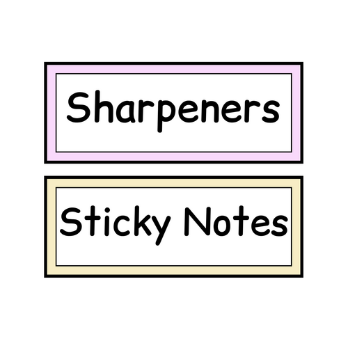 Printable Classroom Supplies Name Slips, Book Bin Tags, Editable Name ...