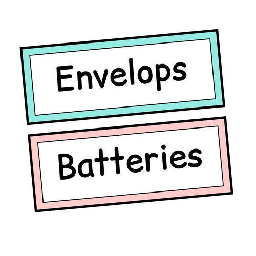 Printable Classroom Supplies Name Slips, Book Bin Tags, Editable Name ...