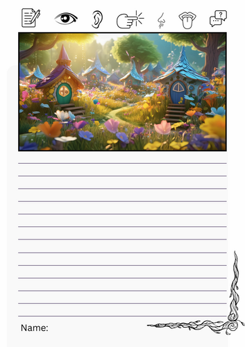 5 Quick Write - Fantasy image prompts - Sample Sheets | Teaching Resources