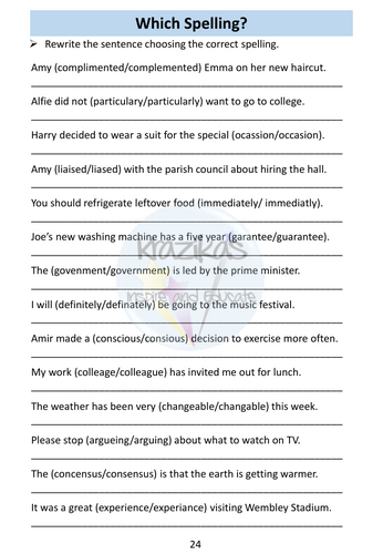 English Functional Skills - Level 1 - Spelling Workbook | Teaching ...