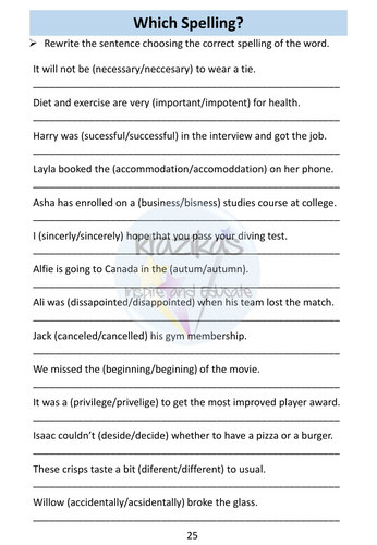 English Functional Skills - Level 1 - Spelling Workbook | Teaching ...