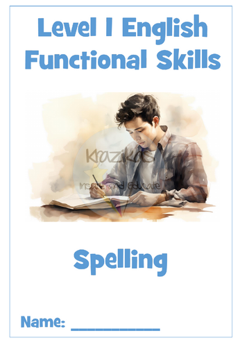English Functional Skills - Level 1 - Spelling Workbook | Teaching ...