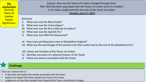 Tower of London - OCR Site Study - Diversity of People Associated with ...