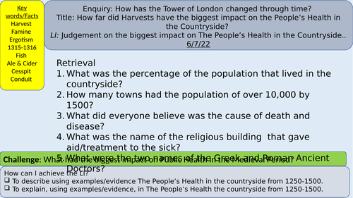 People's Health - OCR - Medieval Period | Teaching Resources