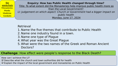 People's Health - OCR - Medieval Period | Teaching Resources