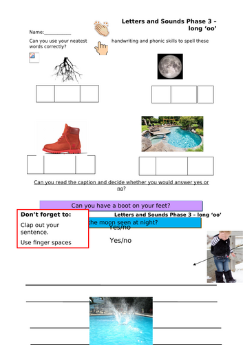 Phonics Phase 3 Worksheet | Teaching Resources