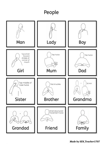 People Makaton Signs | Teaching Resources