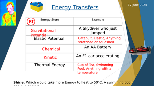 KS3 Energy Lesson 2- Energy Transfers | Teaching Resources