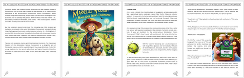 Reading Activity for Milly and the Junior Wimbledon Mystery - Original ...