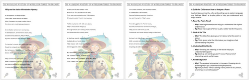 Reading Activity for Milly and the Junior Wimbledon Mystery - Original ...