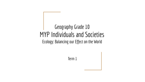 MYP Unit Overview Bundle | Teaching Resources