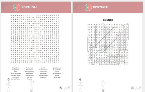 UEFA Euros 2024 Football Countries Teams Word Search Puzzles | Teaching ...