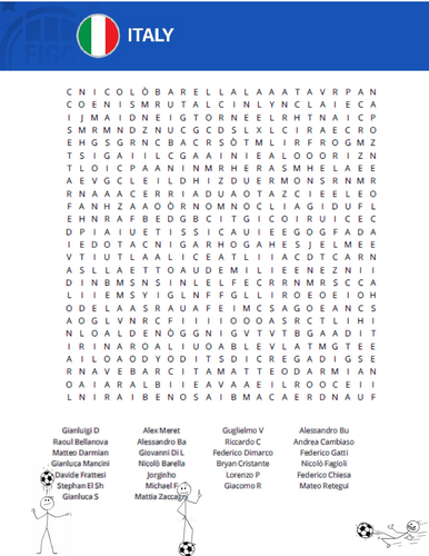 UEFA Euros 2024 Football Countries Teams Word Search Puzzles | Teaching ...