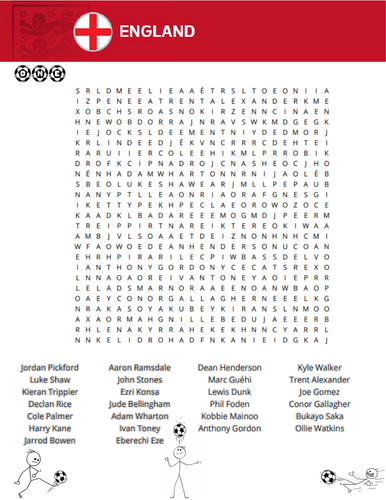 UEFA Euros 2024 Football Countries Teams Word Search Puzzles | Teaching ...