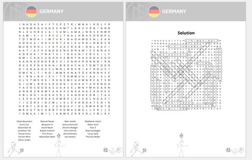 UEFA Euros 2024 Football Countries Teams Word Search Puzzles | Teaching ...