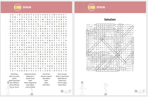 UEFA Euros 2024 Football Countries Teams Word Search Puzzles | Teaching ...